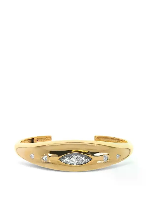 WITH LOVE Gypsy Diamond Cuff Bracelet In 18k Yellow - Gold