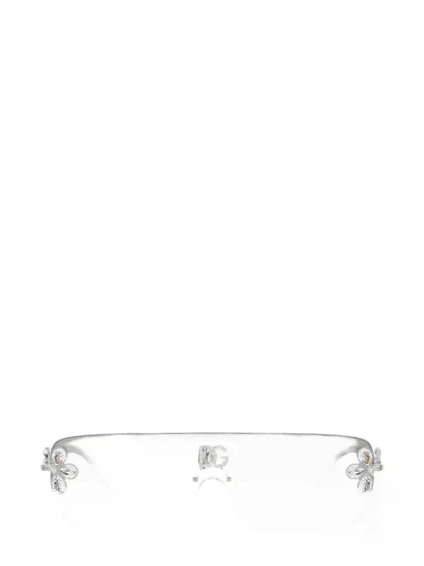 Dolce & Gabbana Crystal-embellished Geometric-frame Sunglasses