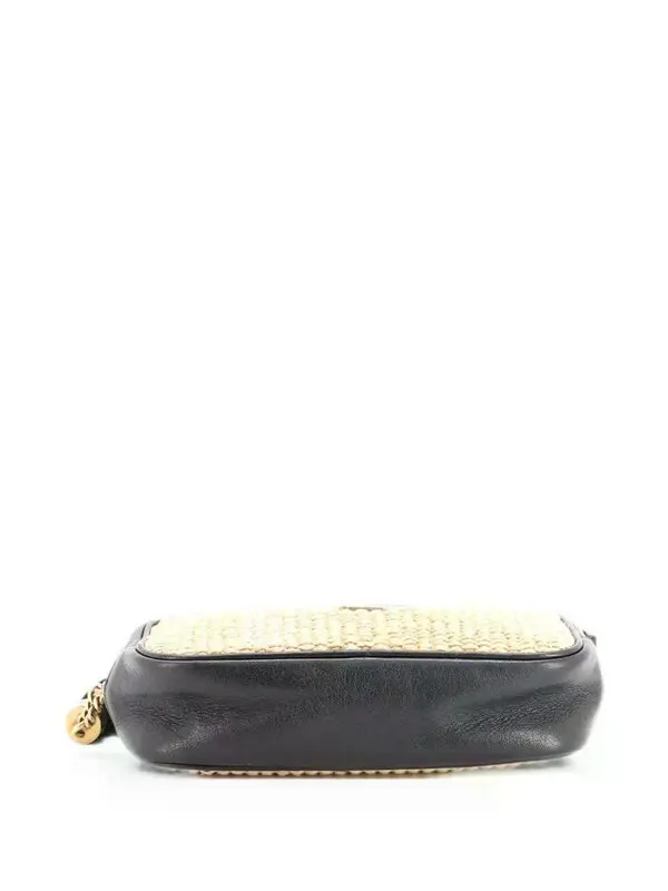 Saint Laurent Lou Camera Bag Woven Raffia Mini Crossbody Bag