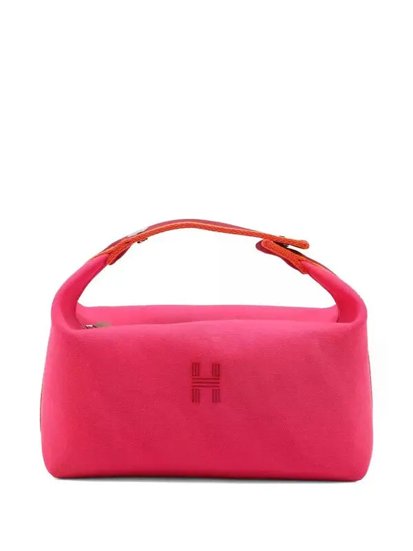 Hermès Toile Bride A Brac Case Vanity Bag - Pink