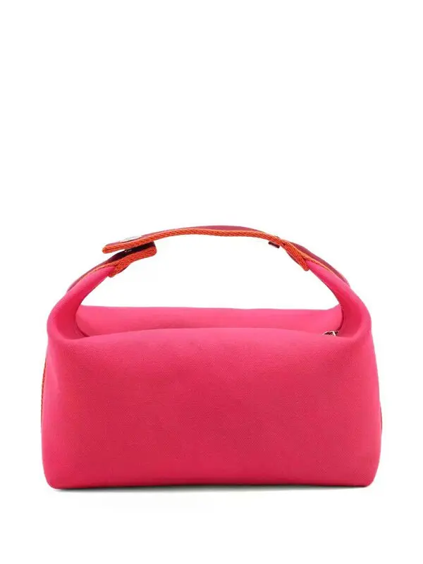 Hermès Toile Bride A Brac Case Vanity Bag - Pink