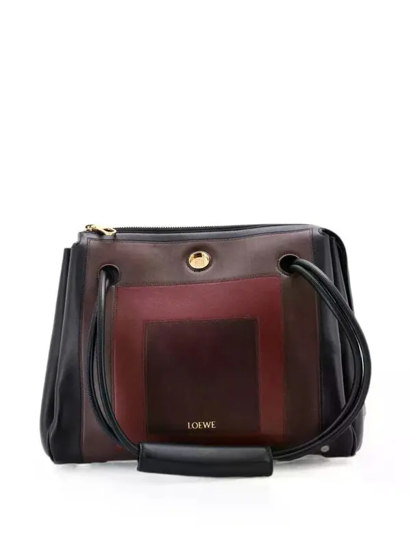 Loewe X Albers Madrid Leather Medium Shoulder Bag