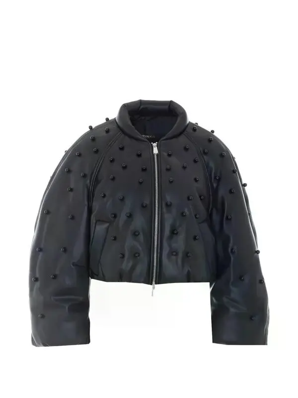 Pinko Bead-embellished Cropped Jacket