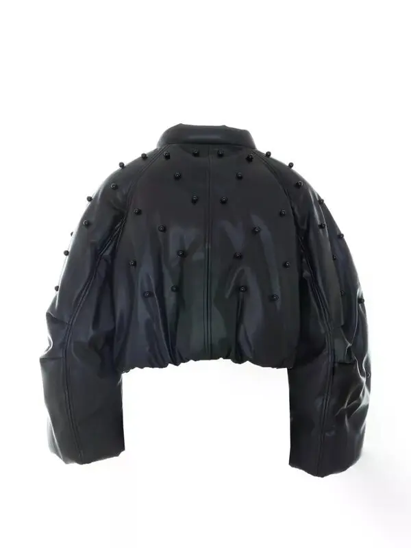 Pinko Bead-embellished Cropped Jacket