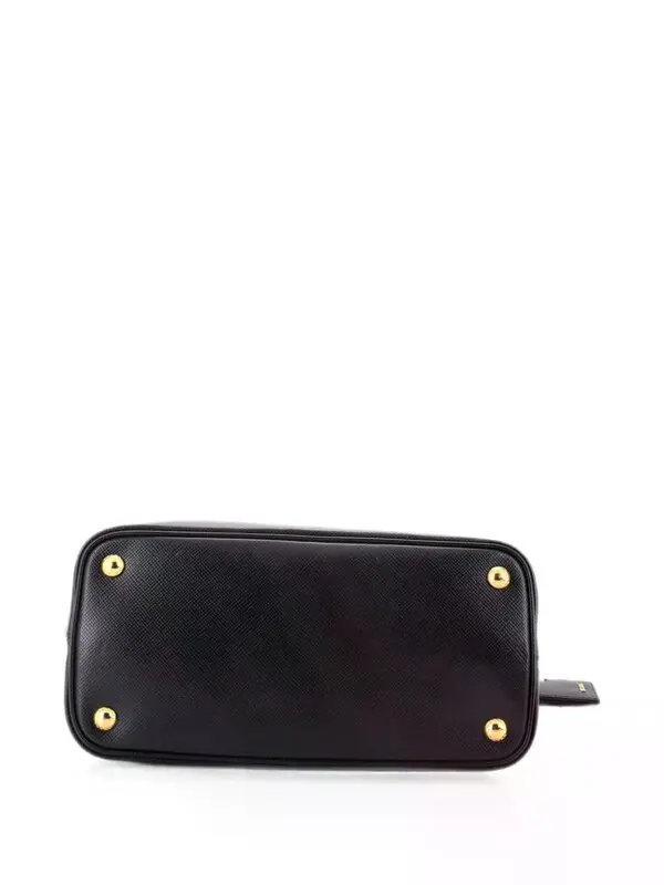 Prada Panier Saffiano Leather Large Bucket Bag - Black