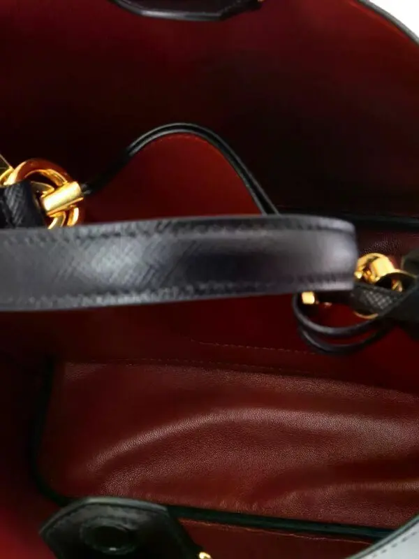 Prada Panier Saffiano Leather Large Bucket Bag