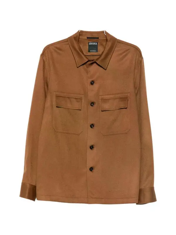 Zegna Button-fastening Flap-pocket Shirt