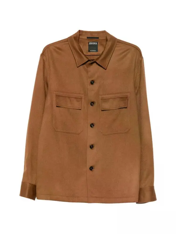 Zegna Button-fastening Flap-pocket Shirt