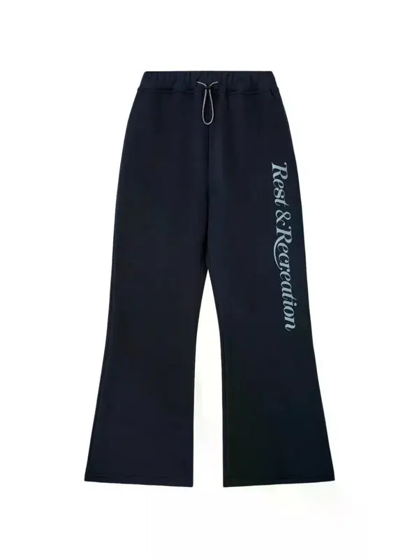 REST&RECREATION Logo Detail Drawstring Trousers - Blue