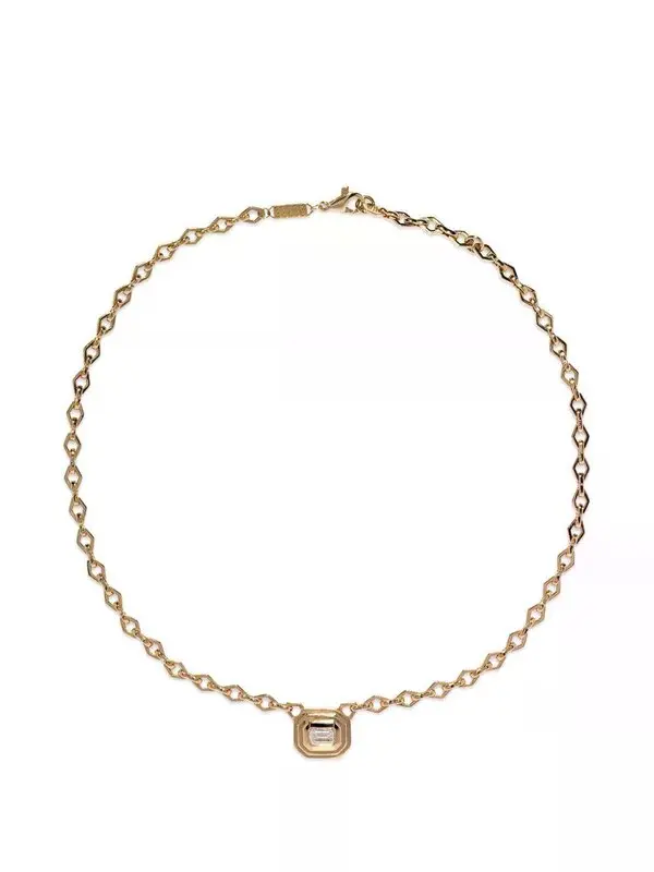 AZLEE Staircase Diamond Necklace - Gold