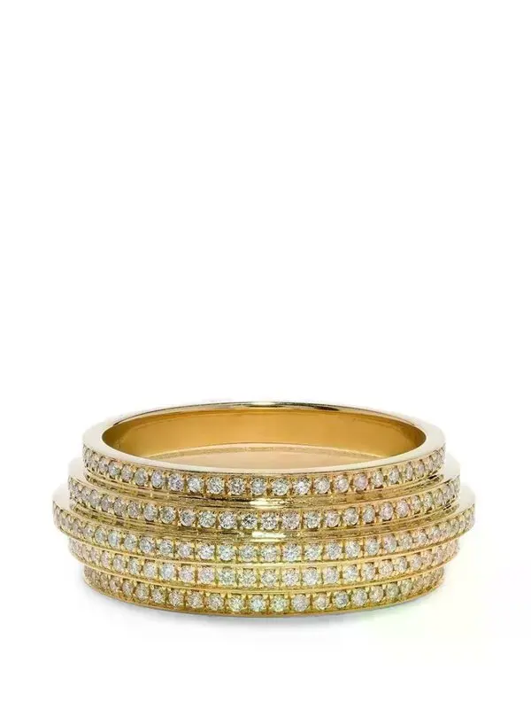 AZLEE Stair Case Diamond Ring