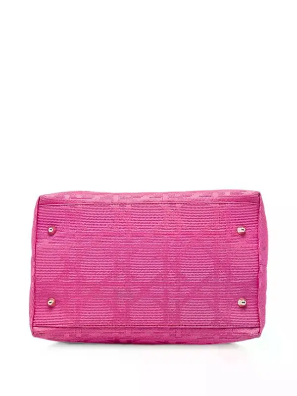 Dior Small Canvas Cannage Lady Soft Shopping Tote Bag - Pink