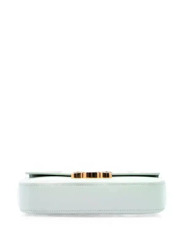Celine 2022 Shiny Calfskin Triomphe Claude Chain Shoulder Bag