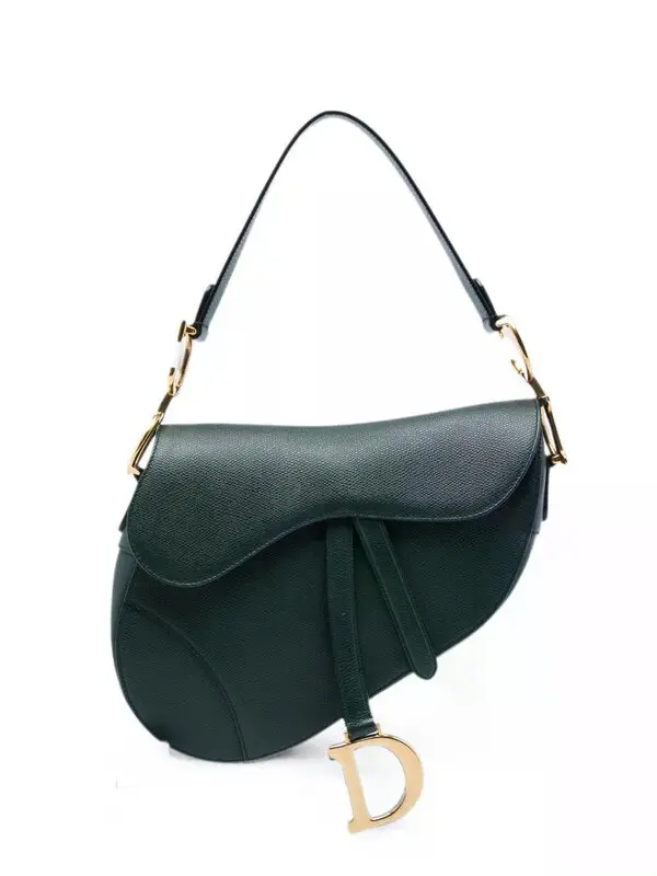 Dior 2019 Grained Calfskin Saddle Bag Shoulder Bag