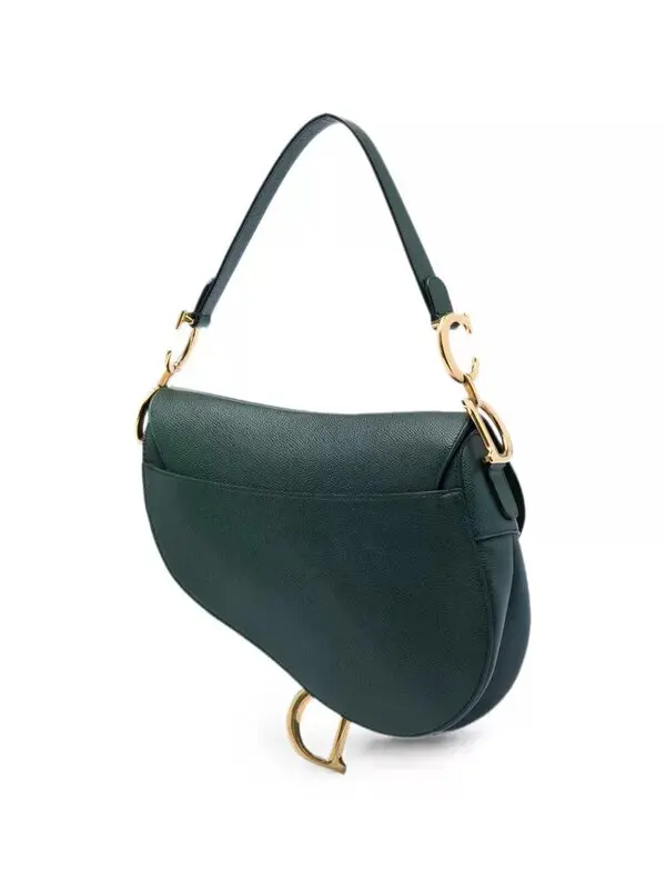 Dior 2019 Grained Calfskin Saddle Bag Shoulder Bag
