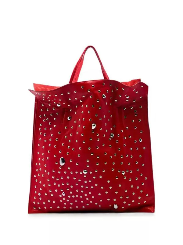Celine 2017 Studded Lambskin Cabas Tote Bag
