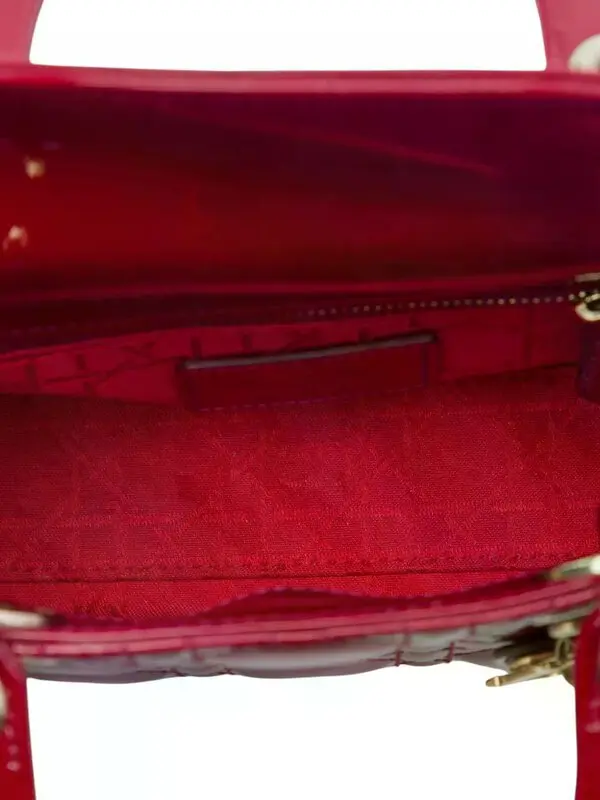 Dior Patent Cannage Lady Satchel