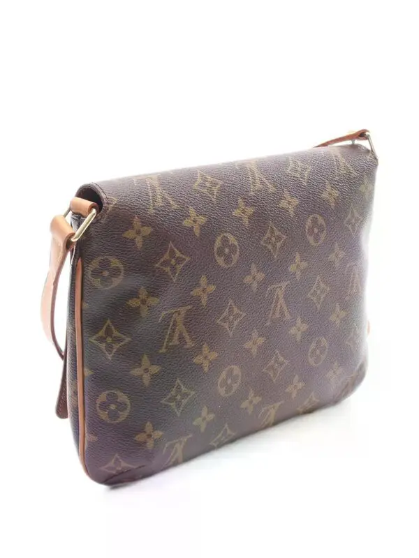 LOUIS VUITTON 2004 Monogram Musette Tango Long Strap Crossbody Bag