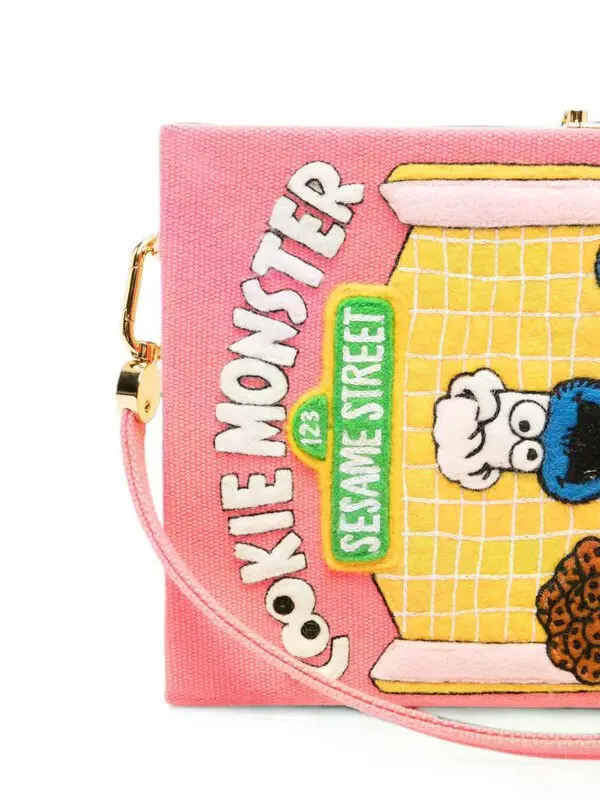 OLYMPIA LE-TAN Cookie Monster Book-shaped Clutch Bag - Pink