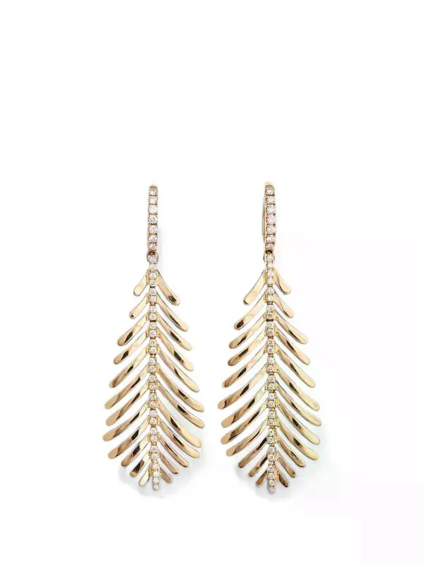 Sidney Garber Plume Diamond Earrings