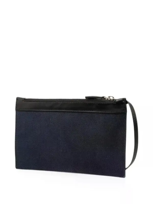 Balenciaga 2000-2026 Canvas Navy Cabas Pouch
