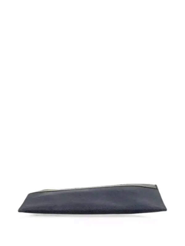 Balenciaga 2000-2026 Canvas Navy Cabas Pouch