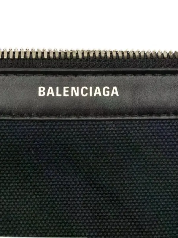 Balenciaga 2000-2026 Canvas Navy Cabas Pouch