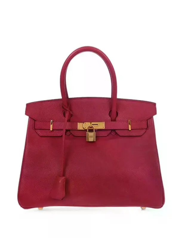 Hermès 1998 Birkin 30 Tote Bag - Red