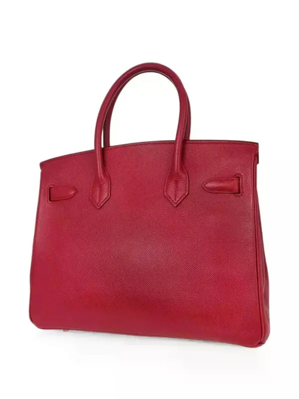 Hermès 1998 Birkin 30 Tote Bag - Red