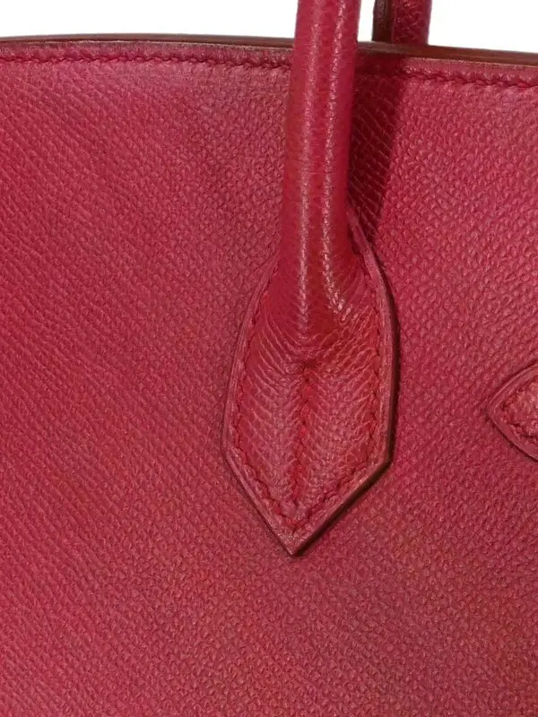 Hermès 1998 Birkin 30 Tote Bag - Red