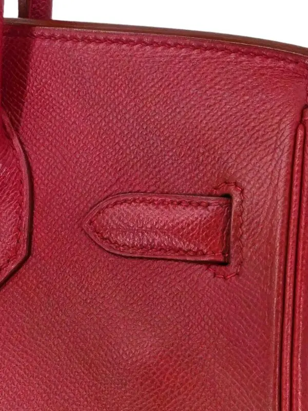 Hermès 1998 Birkin 30 Tote Bag - Red