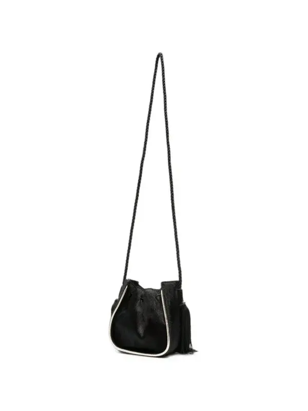 FORTE_FORTE Tassel-detail Braided-strap Shoulder Bag