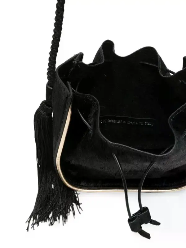 FORTE_FORTE Tassel-detail Braided-strap Shoulder Bag