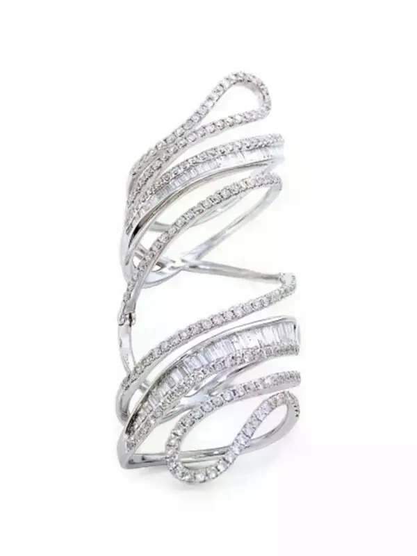 GRAZIELA Hinged Paisley Diamond Ring