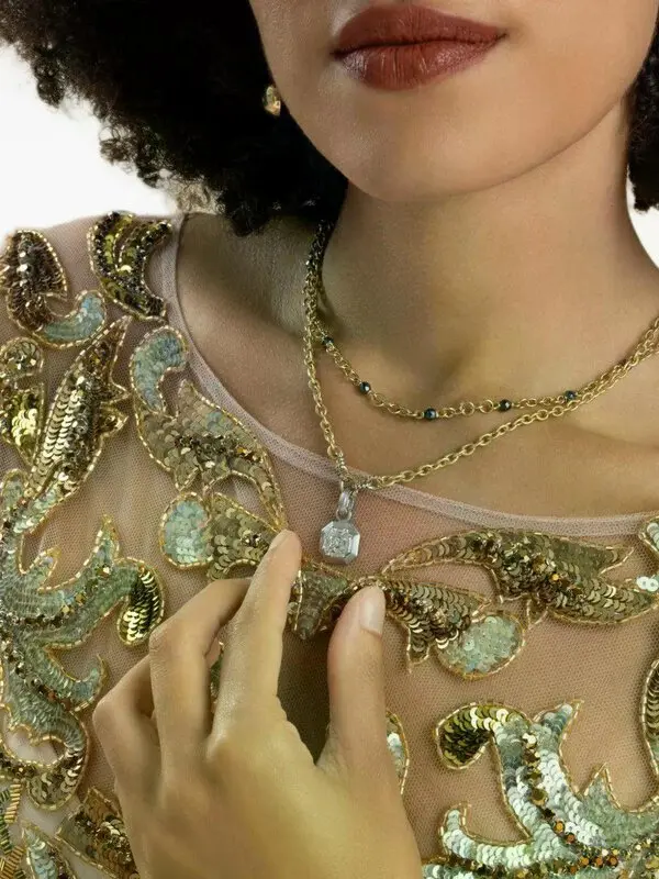 SYLVA & CIE Diamond Mosaic Pendant