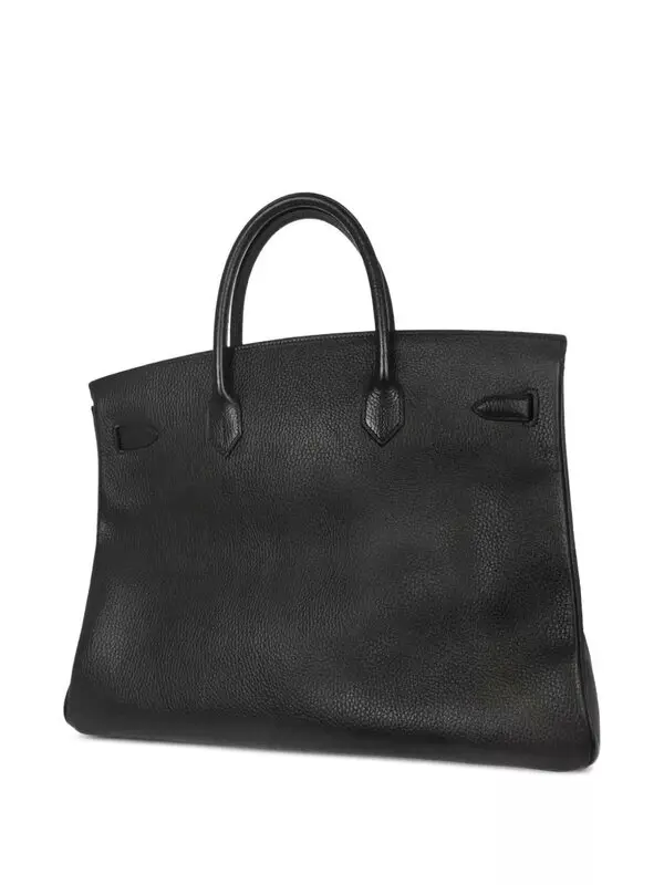 Hermès 1997 40 Ardennes Birkin Tote Bag - Black