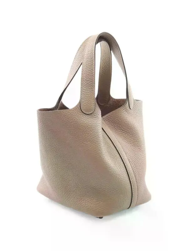 Hermès Clemence Picotin Lock 18 Handbag - Grey