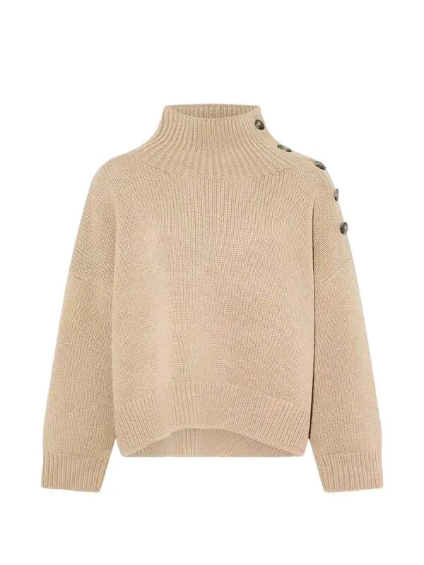 YVES SALOMON Button-embellished Oversized Sweater