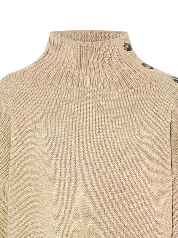 YVES SALOMON Button-embellished Oversized Sweater