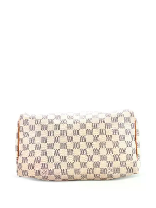 LOUIS VUITTON Speedy Handbag Damier Satchel - White