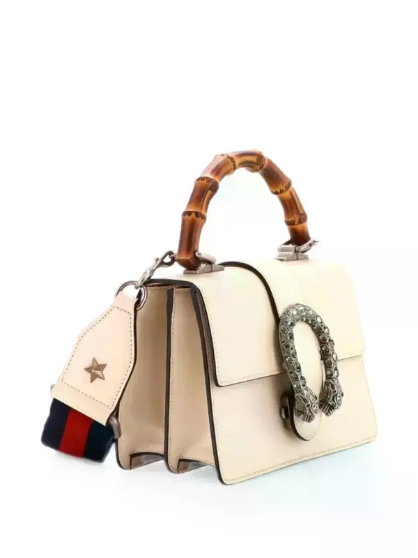 Gucci Dionysus Bamboo Top Handle Bag Leather Mini Satchel
