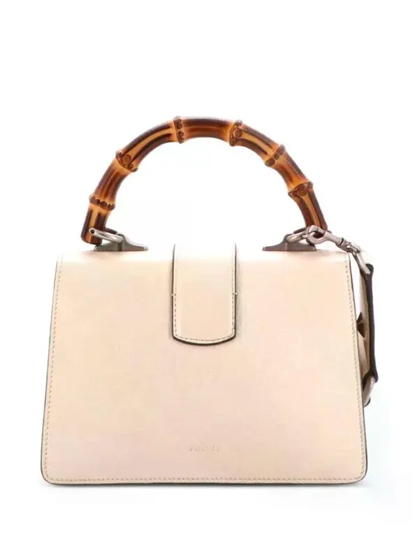 Gucci Dionysus Bamboo Top Handle Bag Leather Mini Satchel