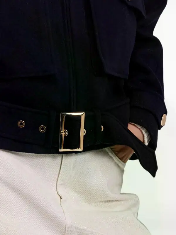 Ermanno Scervino Belted Spread-collar Jacket