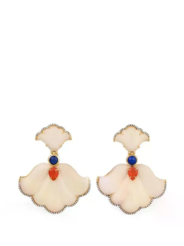 SILVIA FURMANOVICH Jarina Dervish Multi-stone Earrings - Neutrals