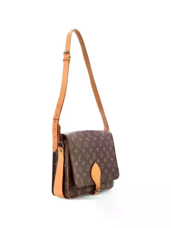 LOUIS VUITTON Cartouchiere Handbag Monogram Canvas Gm Crossbody Bag - Brown