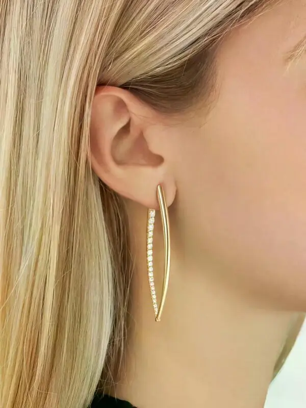 Melissa Kaye Cristina Diamond Earrings