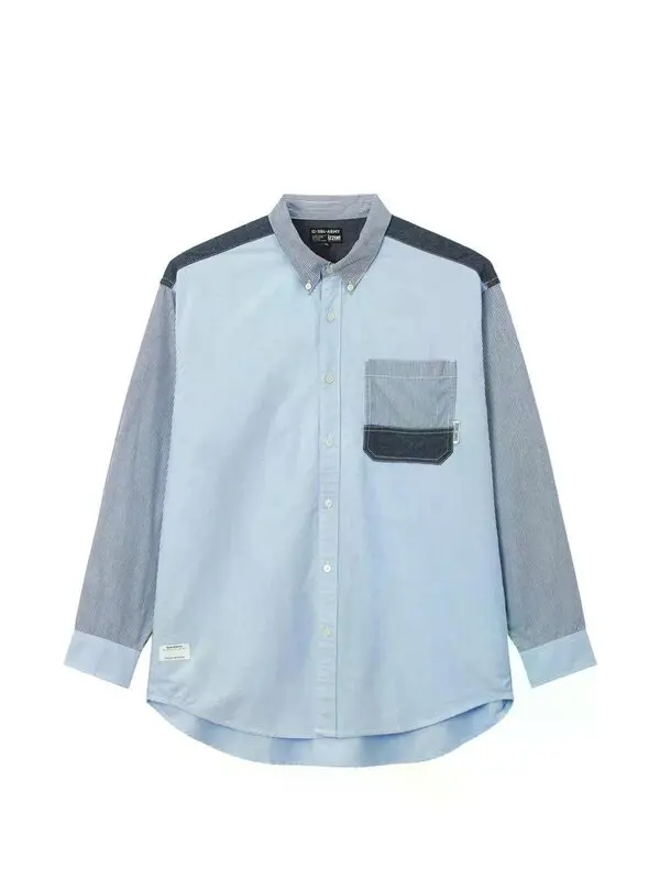 Izzue Patchwork Striped Shirt