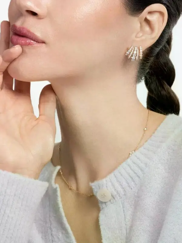 Kwiat Diamond Five-row Cuff Earrings