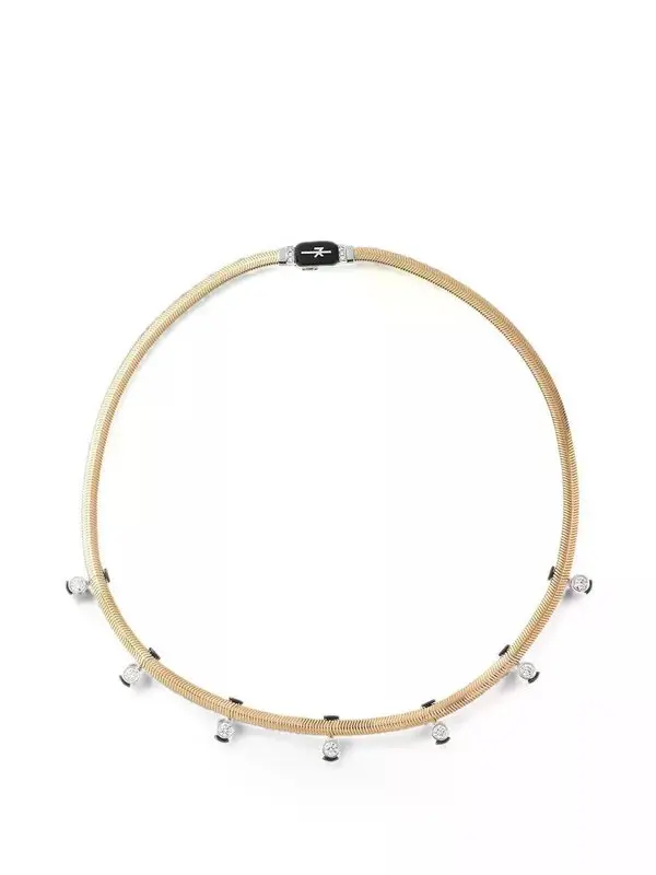 Nikos Koulis Feeling Diamond And Enamel Necklace