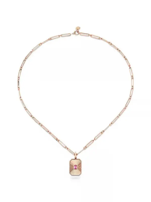 Shay Pink Sapphire And Diamond Necklace